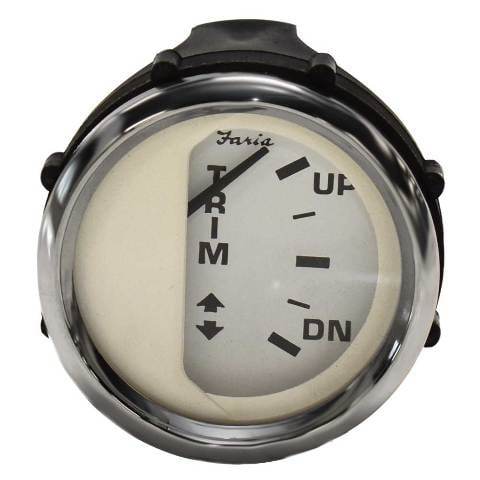 Faria Boat Trim Gauge GP4504A | 2 Inch Evinrude Euro White - Walmart.com
