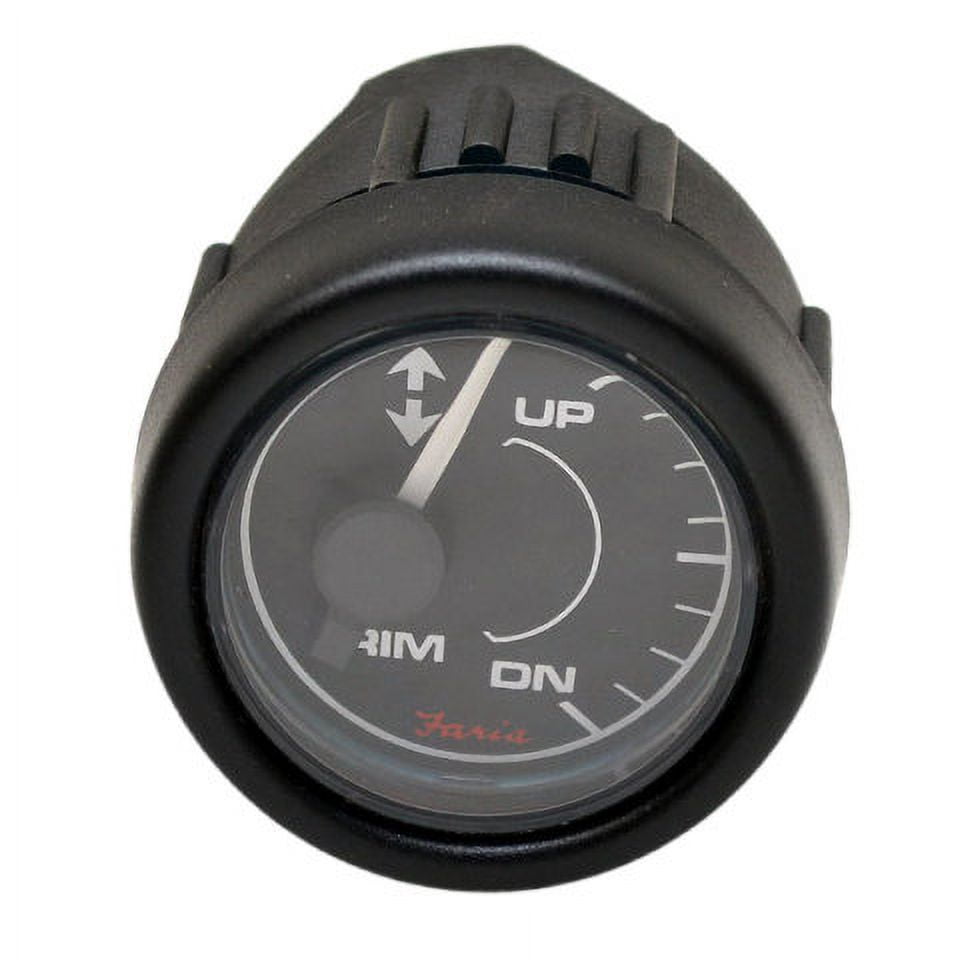 Faria Boat Trim Gauge GP7361A | OMC 2 Inch Black - Walmart.com
