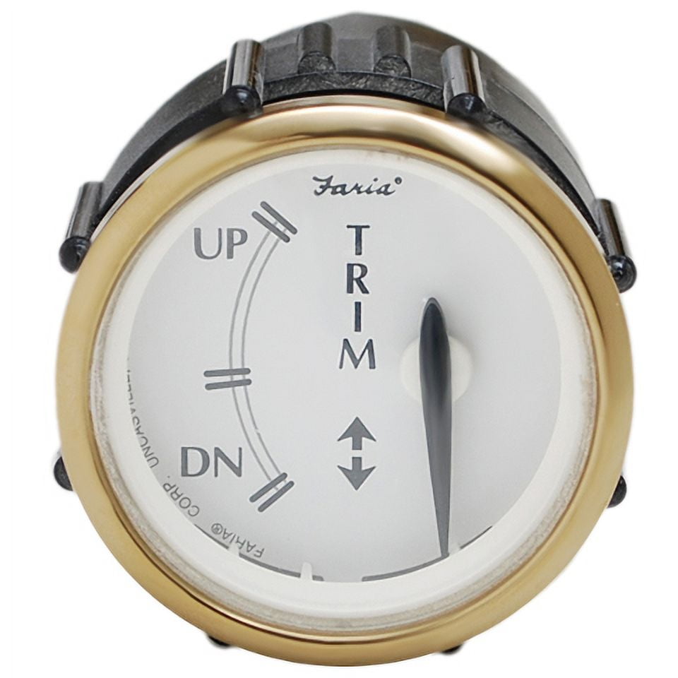 Faria Boat Trim Gauge GP7640A | OMC Newport Gold Series 2 Inch ...