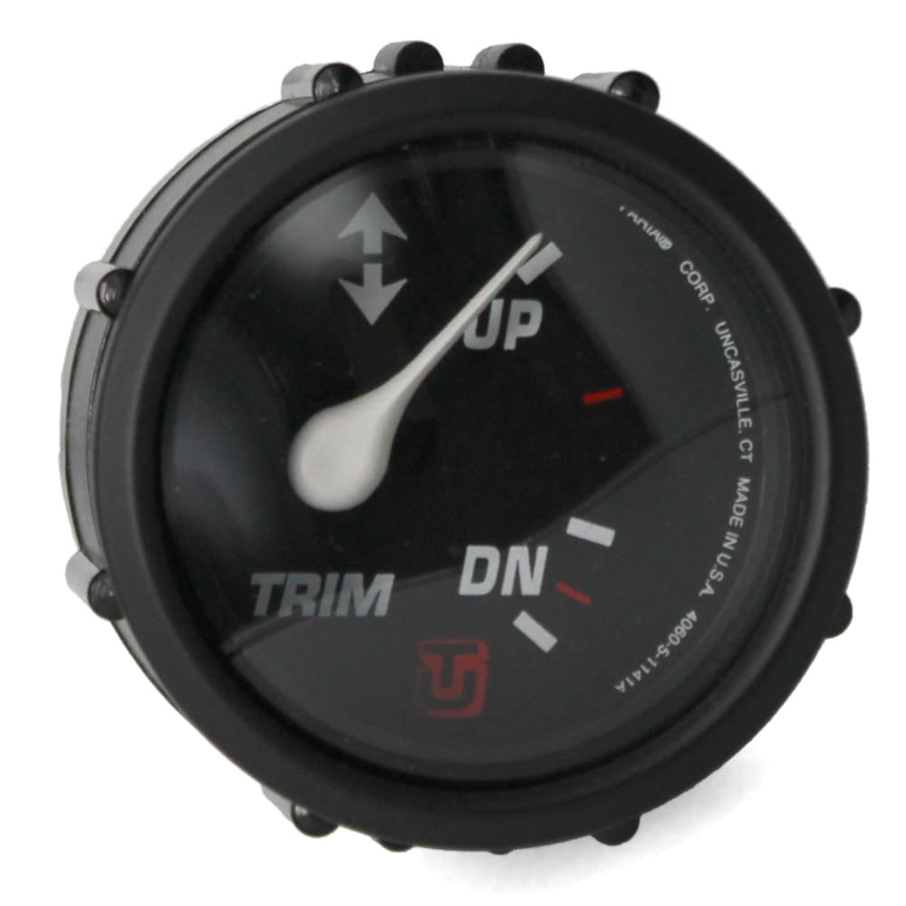 Faria Boat Trim Gauge GP7745A | Uflex Pro Red Mercury 2 Inch Black ...