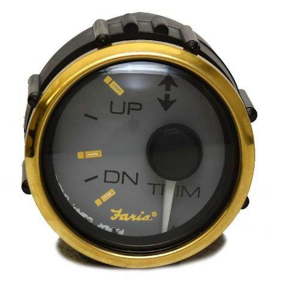 Faria Boat Trim Gauge GP7807A | Suzuki Signature Gold 2 Inch - Walmart.com