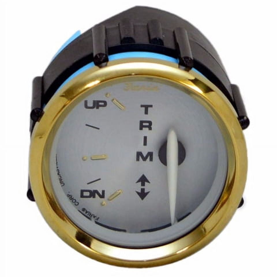 Faria Boat Trim Gauge GP7942B | Kronos Gold OMC Evinrude 2 Inch ...