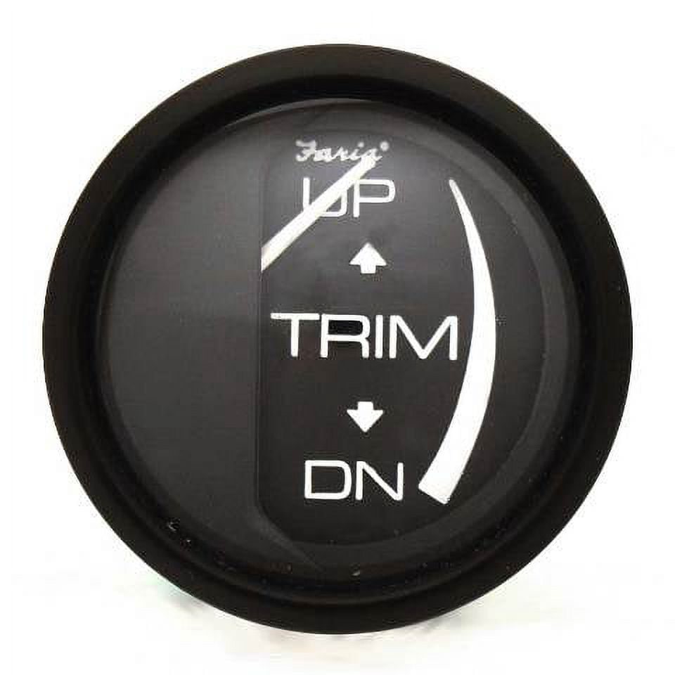 Faria Boat Trim Gauge GP8164A | Chesapeake Black 2 Inch - Walmart.com
