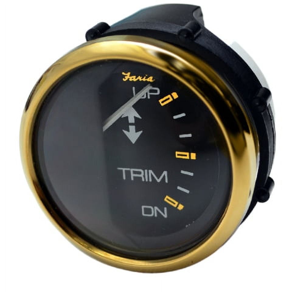 Faria Boat Trim Gauge GP9024B | Evinrude Johnson / OMC Regal Gold ...