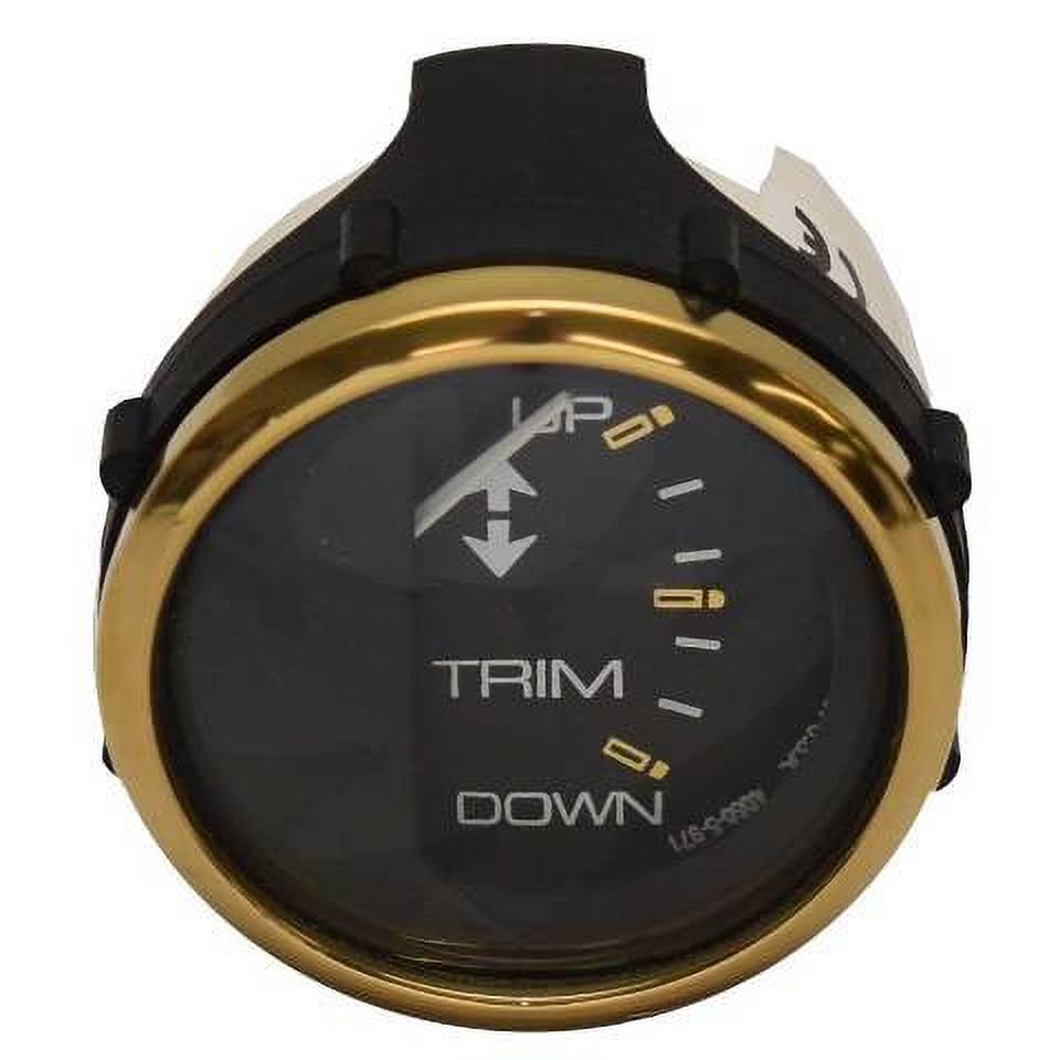 Faria Boat Trim Gauge GP9026A | Cruisers Regal Gold 2 Inch - Walmart.com