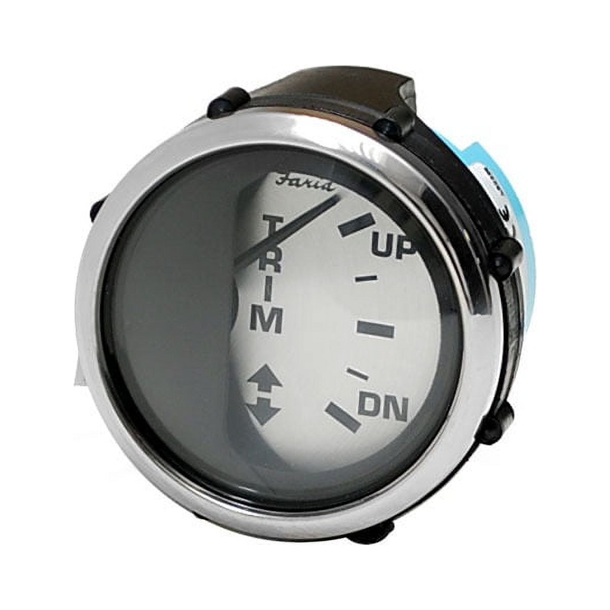 Faria Boat Trim Gauge GP9224B | Spun Silver Evinrude 2 Inch - Walmart.com