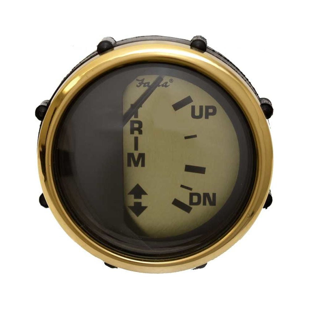 Faria Boat Trim Gauge GP9225A | Spun Gold 2 Inch Gold - Walmart.com