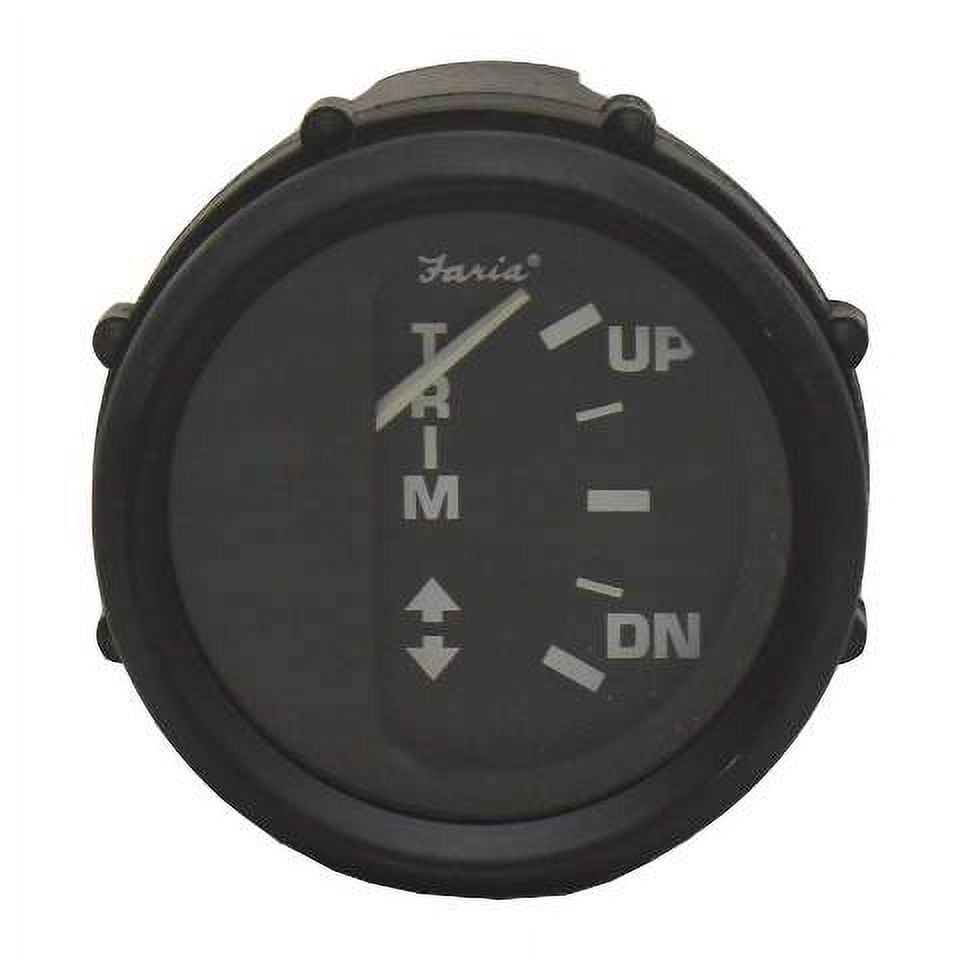 Faria Boat Trim Gauge GP9305C | Euro Black 2 Inch Evinrude Johnson ...