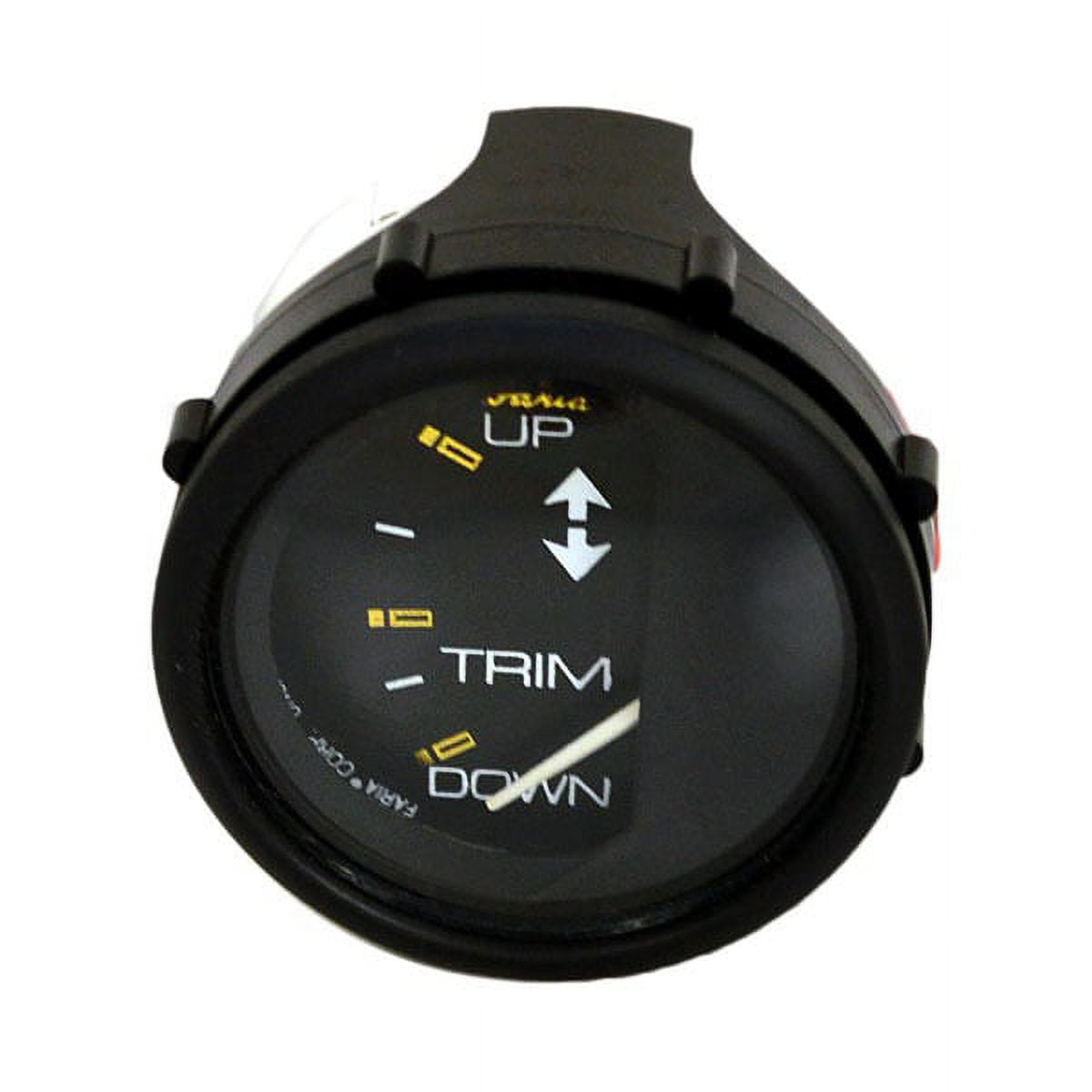 Faria Boat Trim Gauge GP9997A | OMC Cobra 2 Inch Black - Walmart.com
