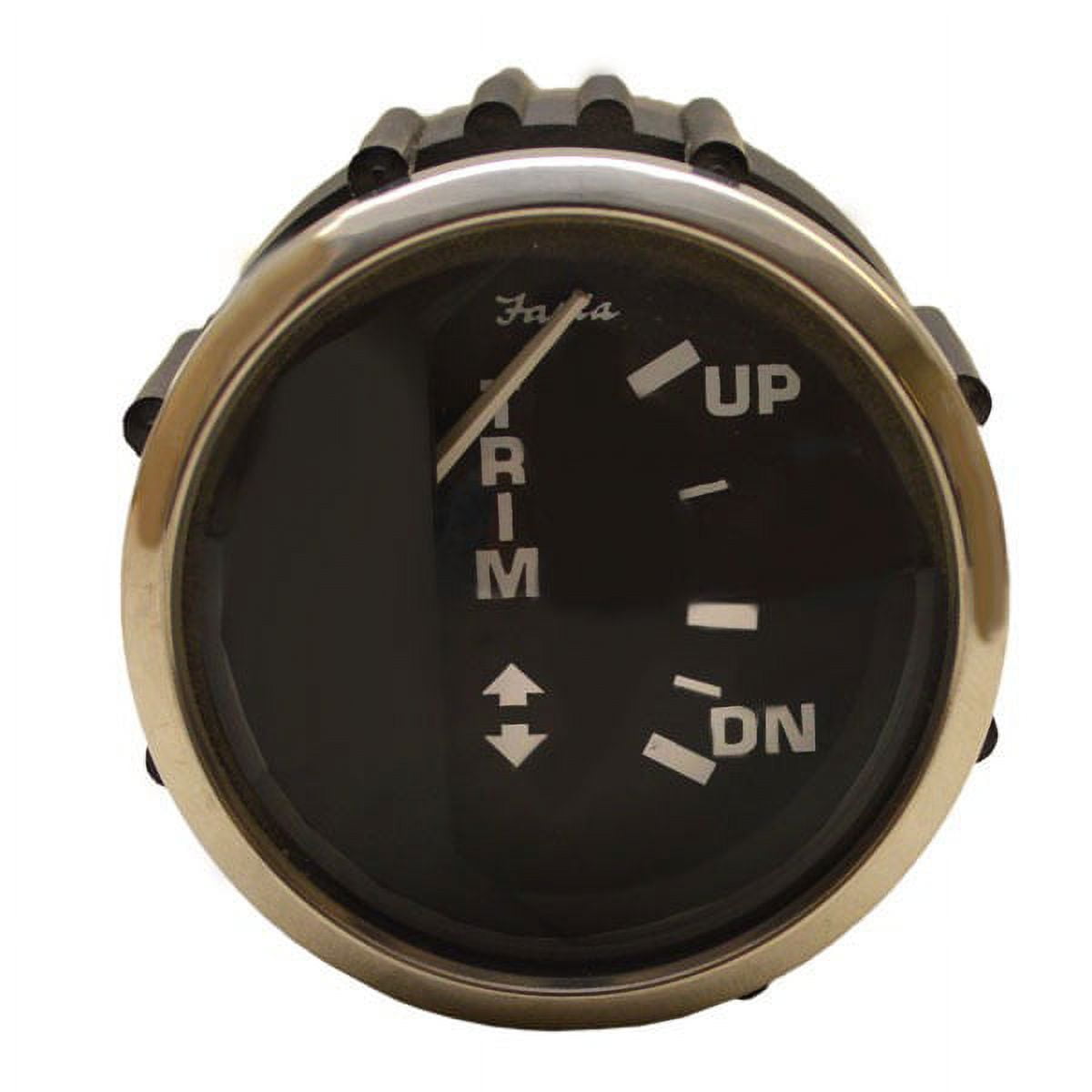 Faria Boat Trim Gauge GPC610B | Euro SS Black 2 Inch Mercury - Walmart.com