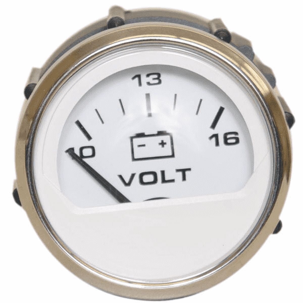 Faria Boat Volt Meter Gauge VPC906A | White / Silver 2 Inch - Walmart.com