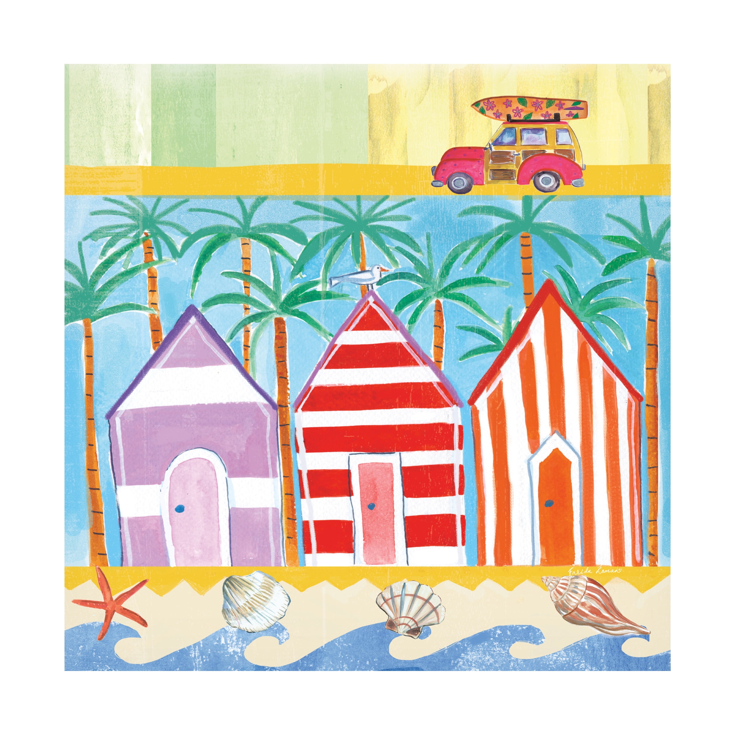 Farida Zaman 'Beach Living I' Canvas Art - Walmart.com