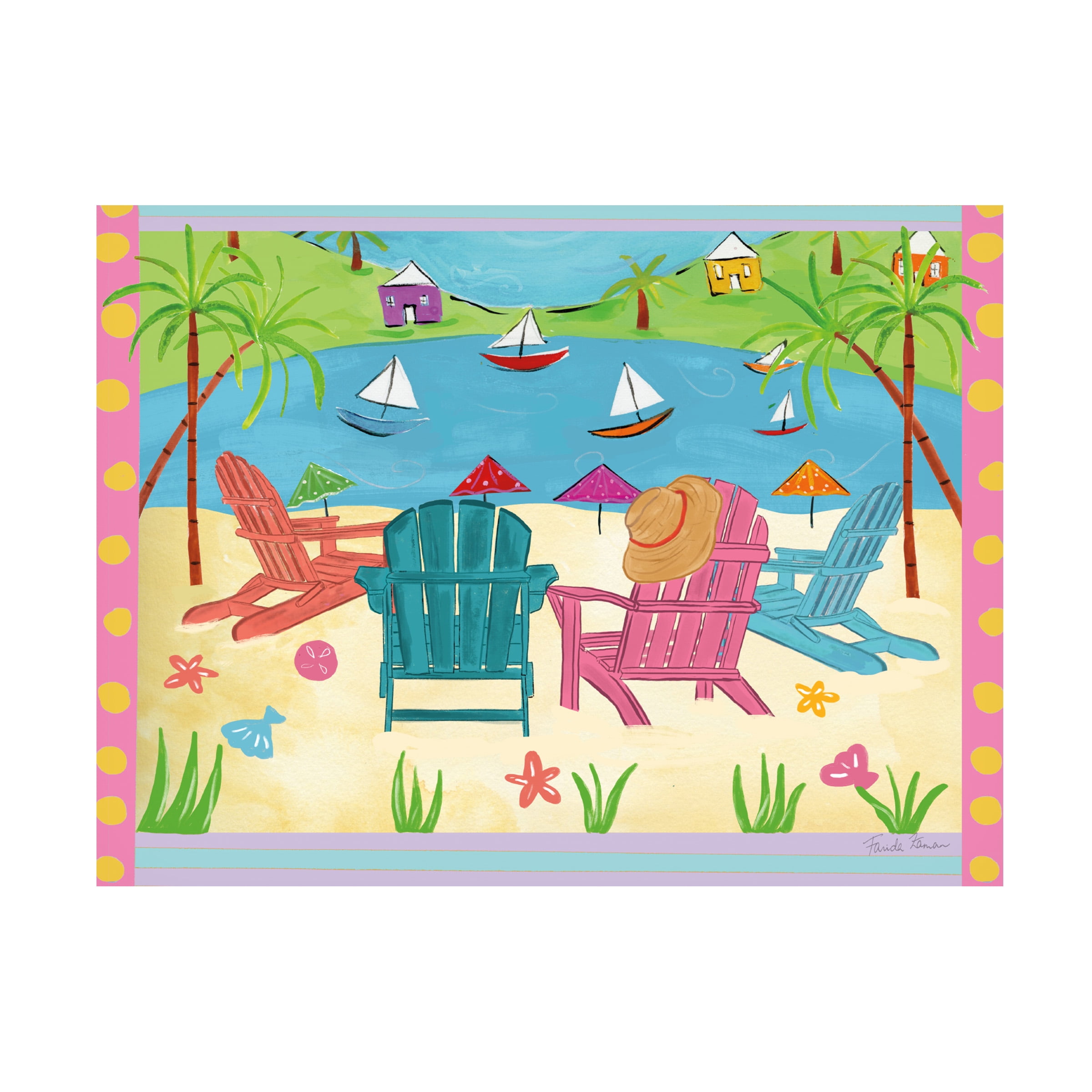 Farida Zaman 'Beach Living IV' Canvas Art - Walmart.com