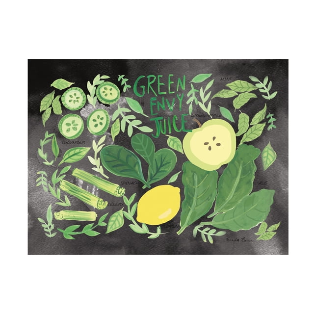 Farida Zaman 'Fruitie Smoothie III On Black' Canvas Art - Walmart ...
