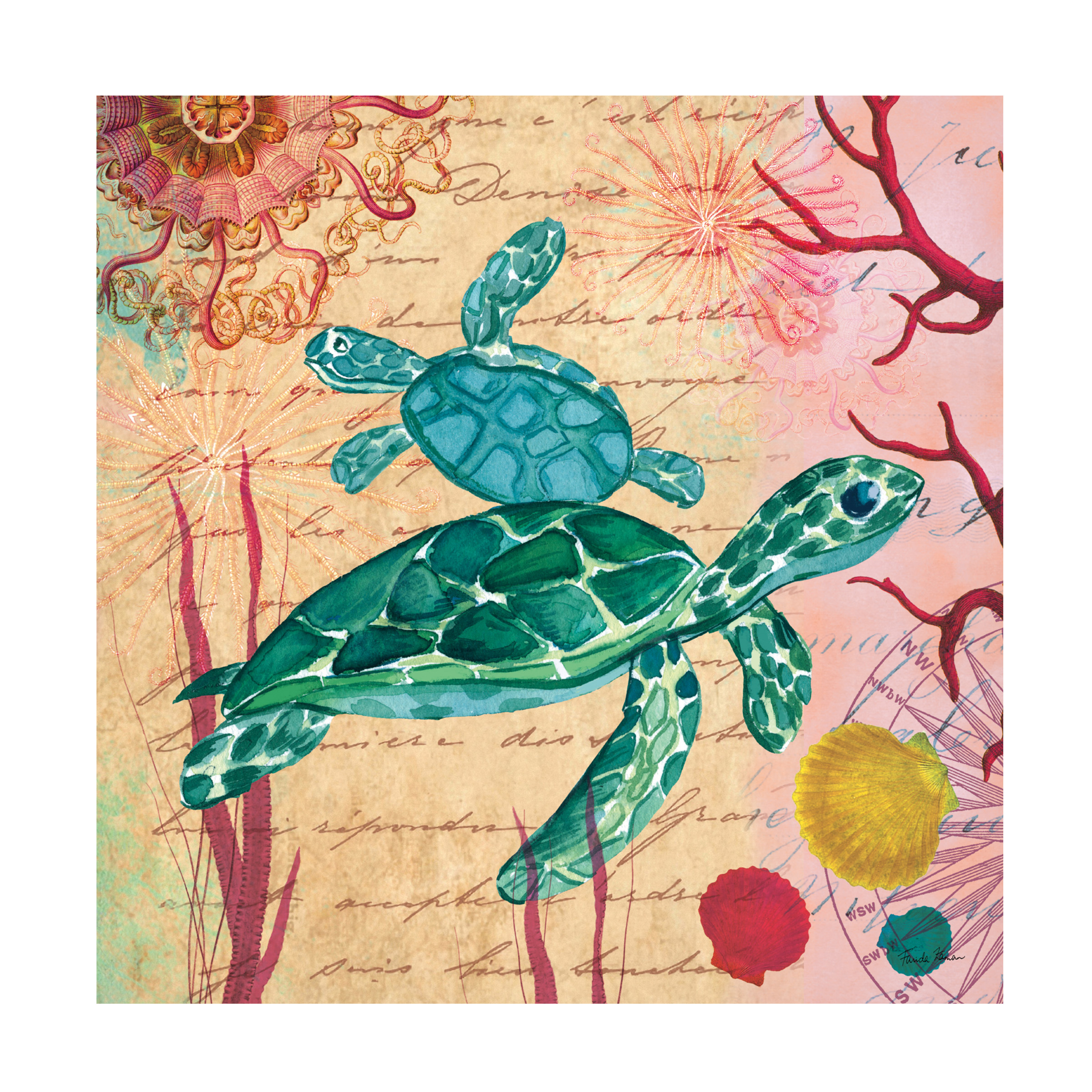 Farida Zaman 'Tropical Underwater IV' Canvas Art - Walmart.com