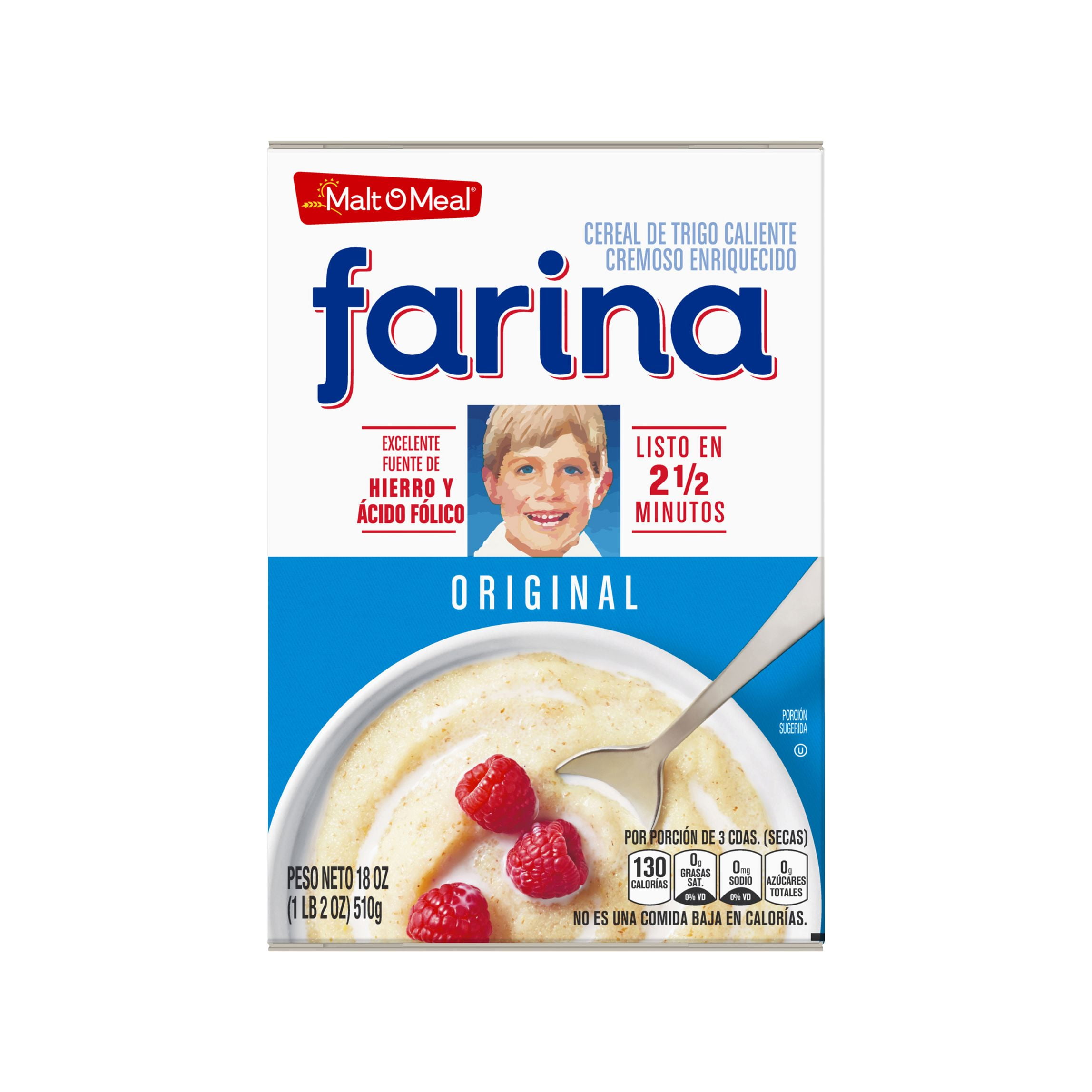 Farina Mills Original Creamy Wheat Hot Breakfast Cereal, 18 oz Box ...