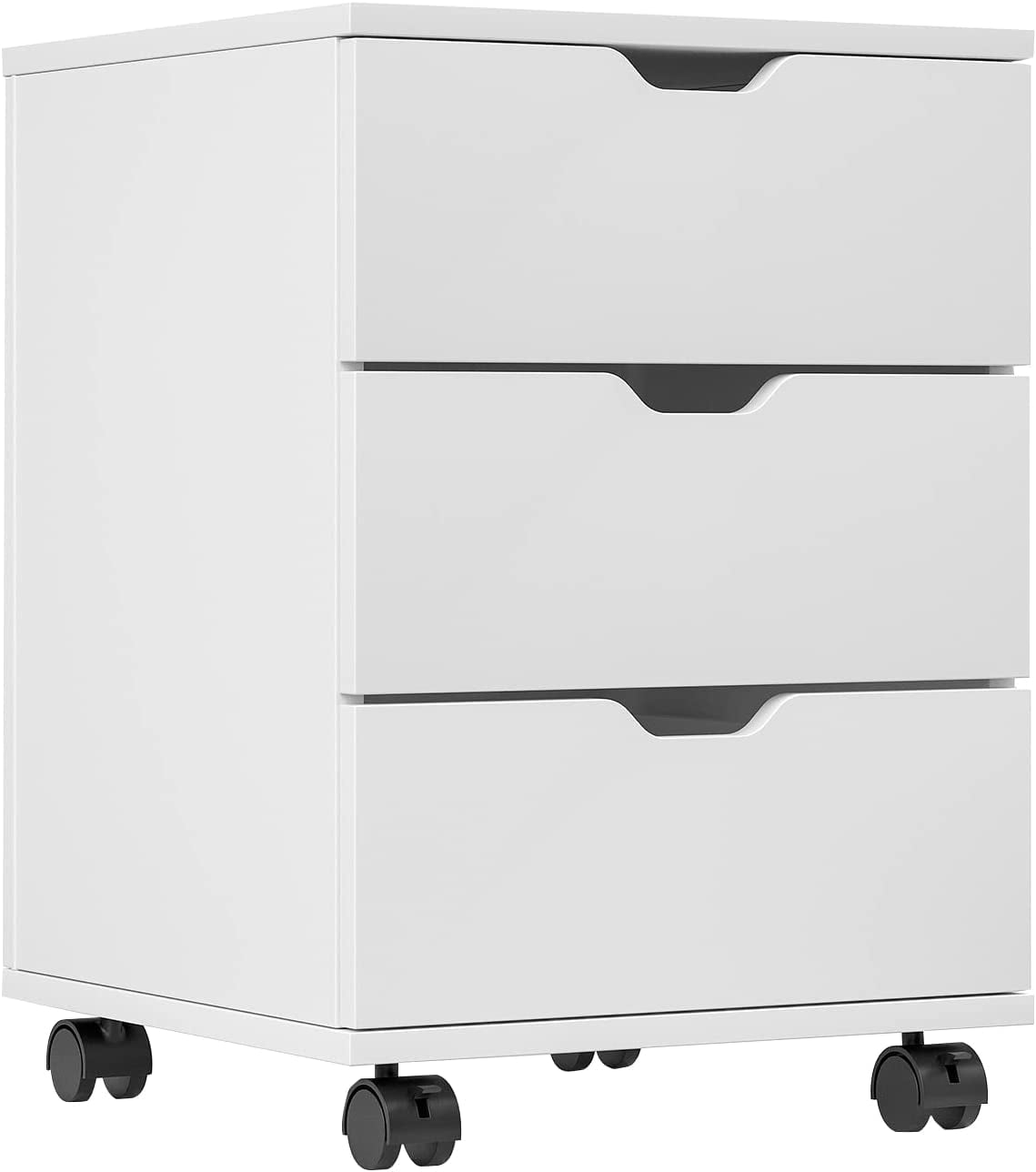 Farini Mobile File Cabinet for Home Office, 3 Drawer Chest Wood ...