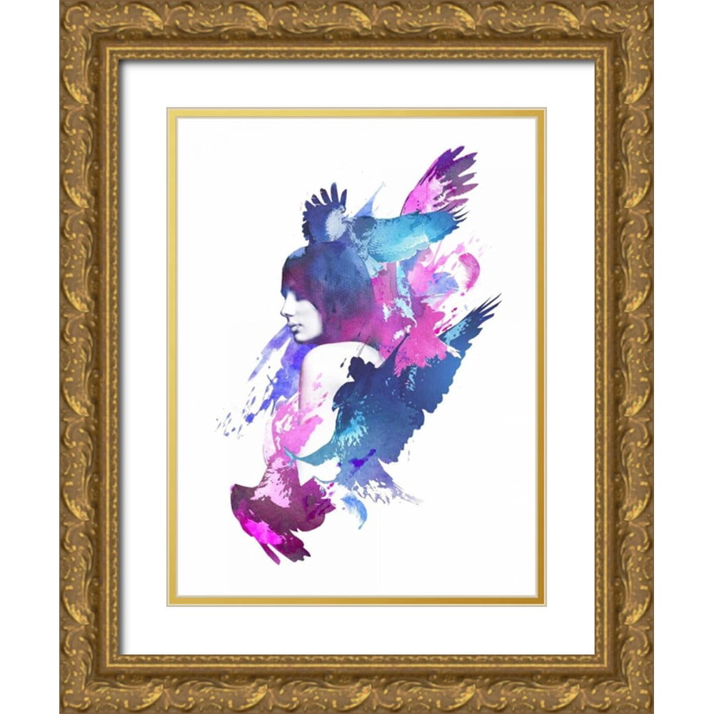Farkas, Robert 12x14 Gold Ornate Wood Framed with Double Matting Museum ...
