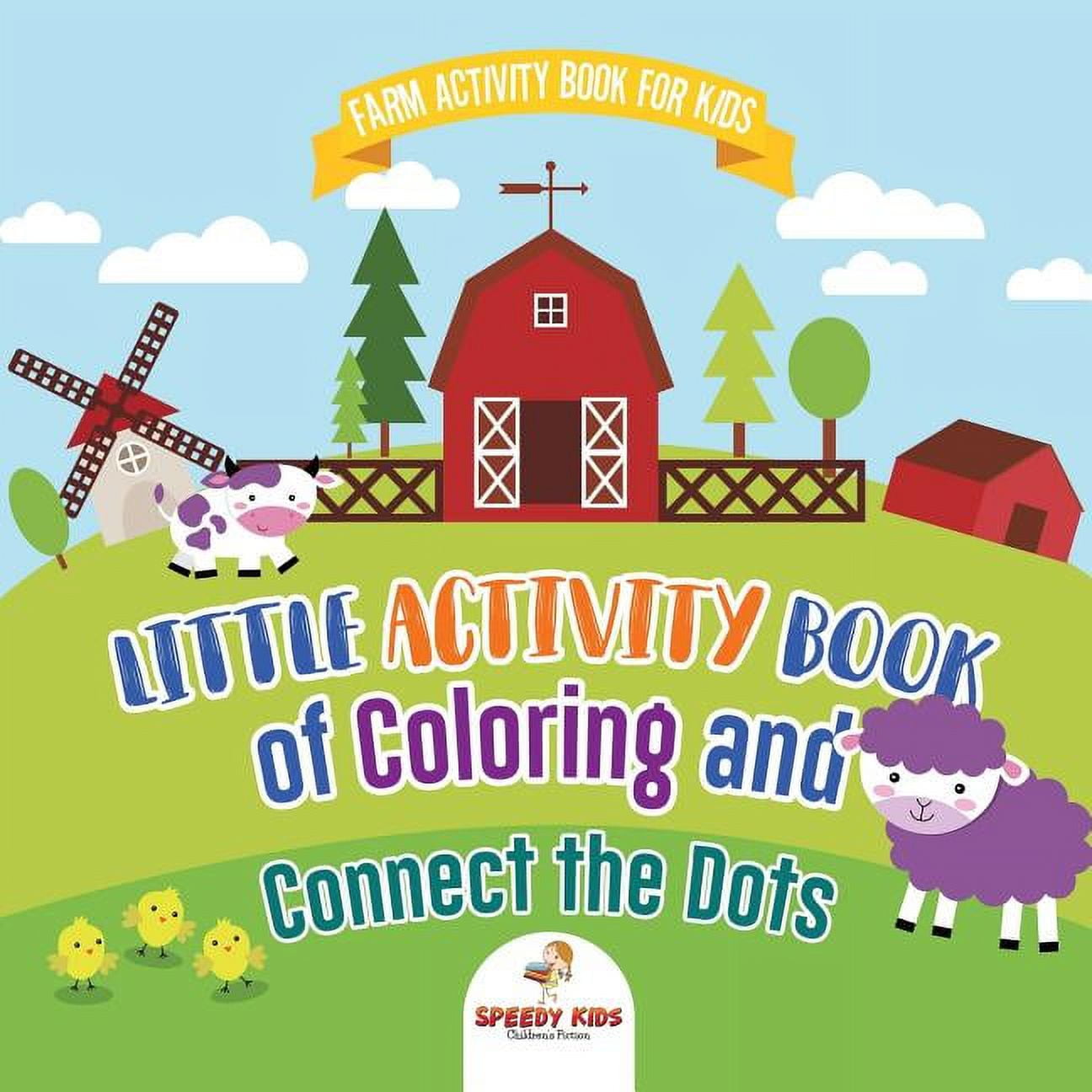 Farm Activity Book for Kids. Little Activity Book of Coloring and ...