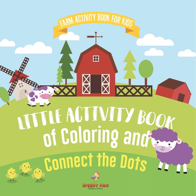 Farm Activity Book for Kids. Little Activity Book of Coloring and ...