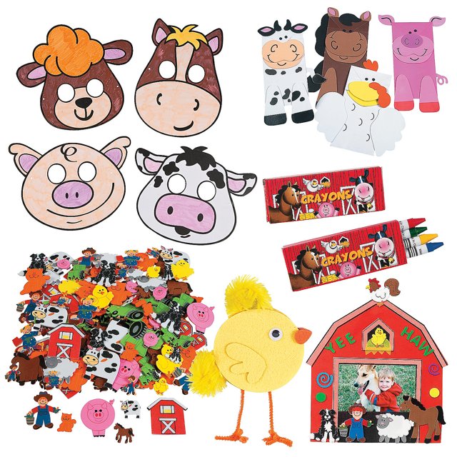 Farm Adventure Boredom Buster Kit, Craft Kits, Party Supplies, 584 ...