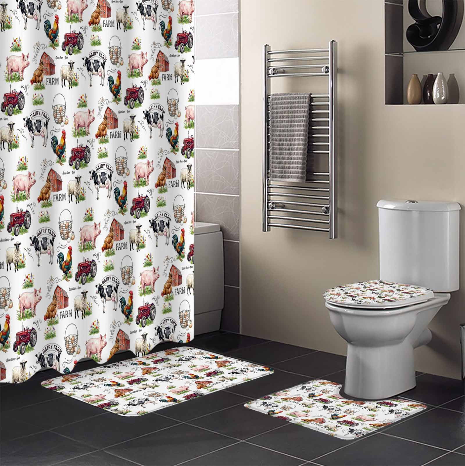 Farm Animal Shower Curtainnull