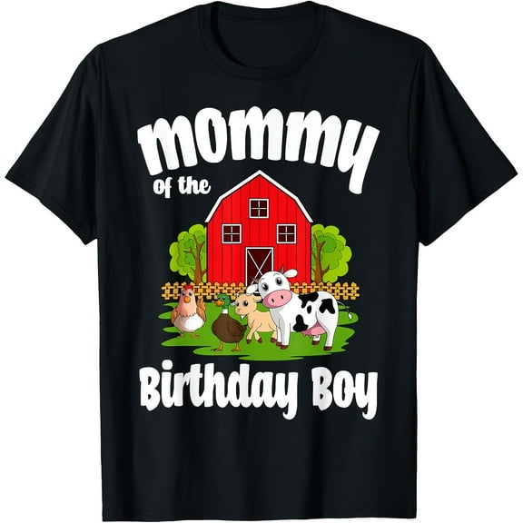 Festive Mommy Birthday Party Cartoon Dog T-Shirt - Walmart.com