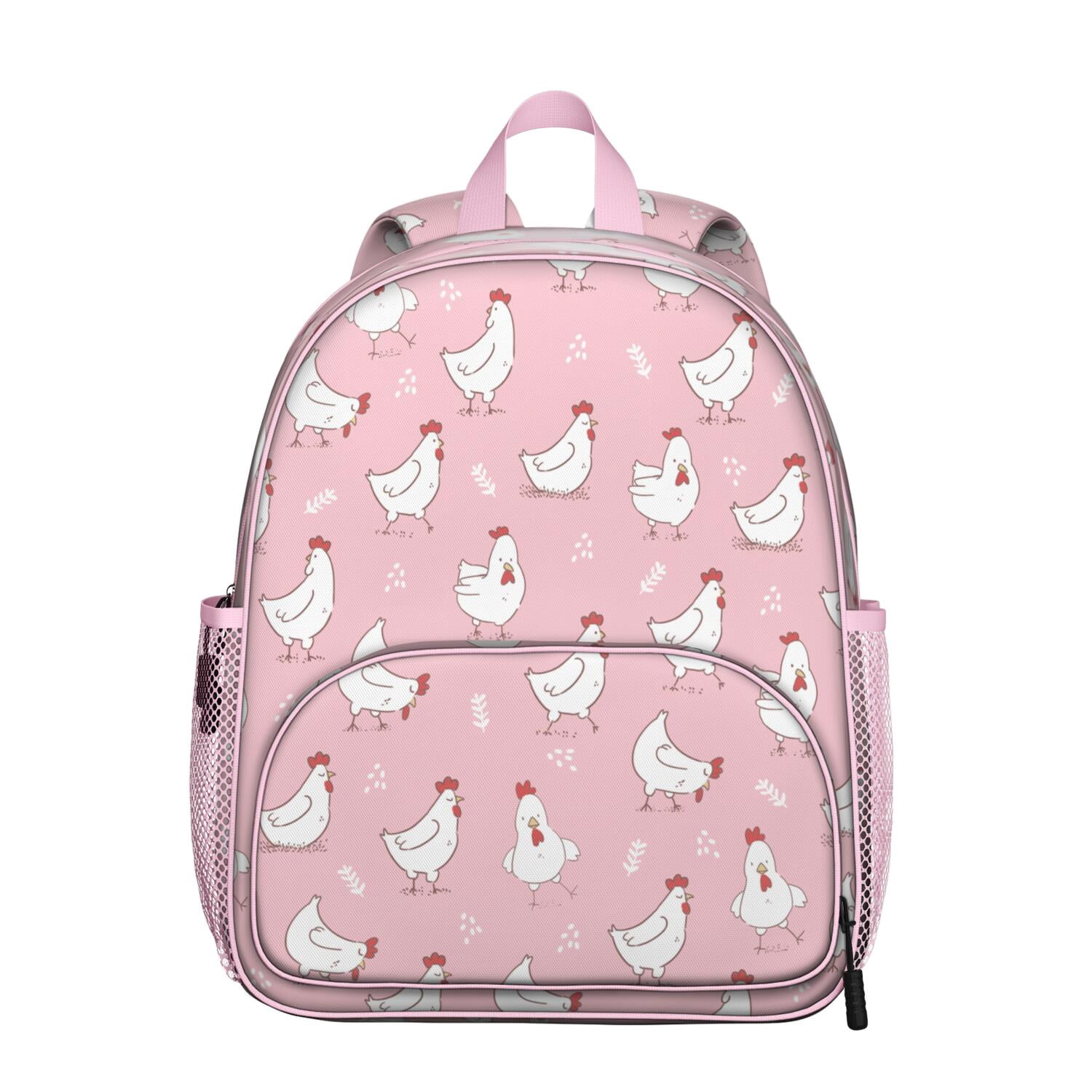 Farm Animal Chicken Student Backpack – Rooster, Hen, Chick, Cluck, Coop ...