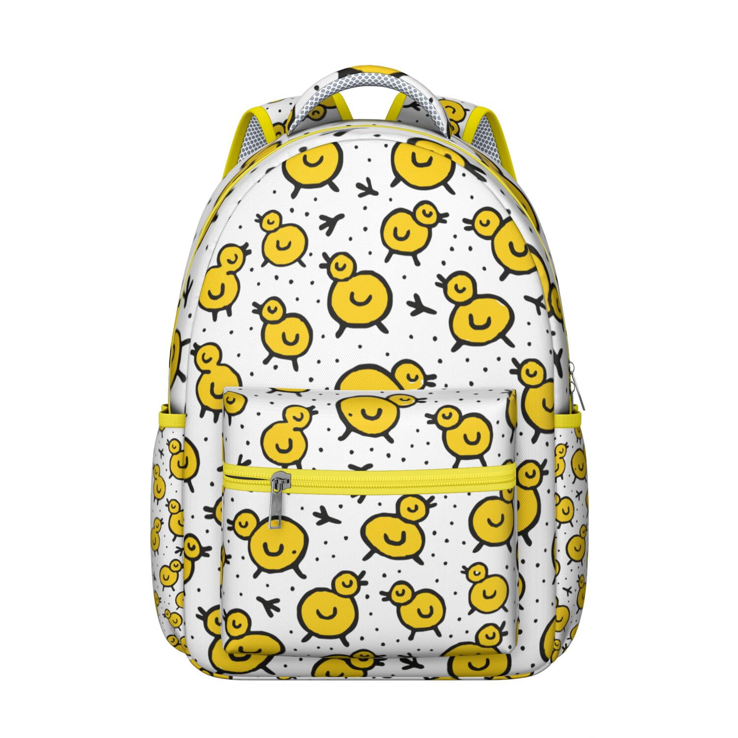 Farm Animal Chicken Student Backpack with Egg and Hen Print Cute Rustic ...