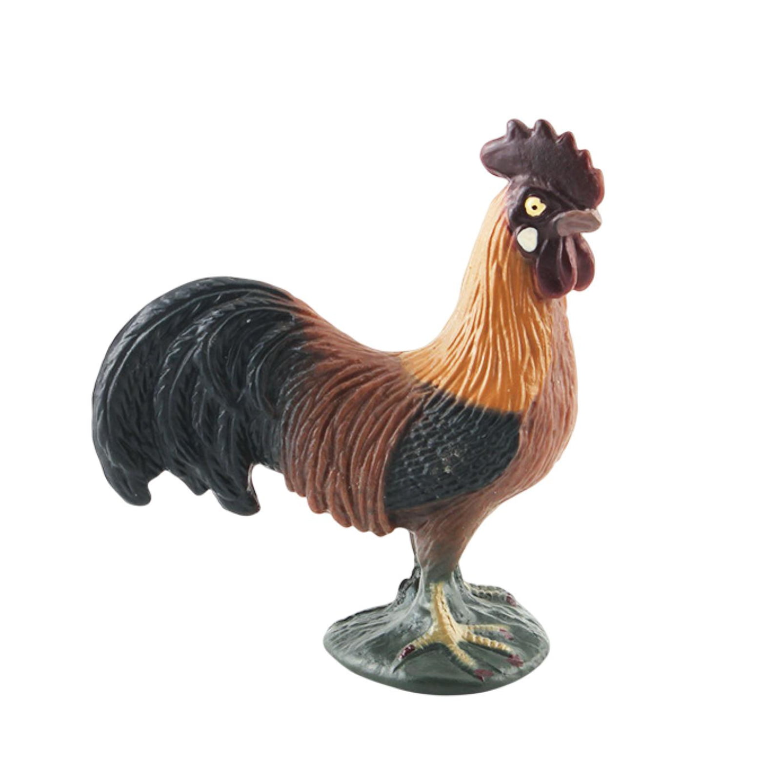 Farm Animal Figurine Hen Rooster Duck Goose Simulation Miniature Solid ...