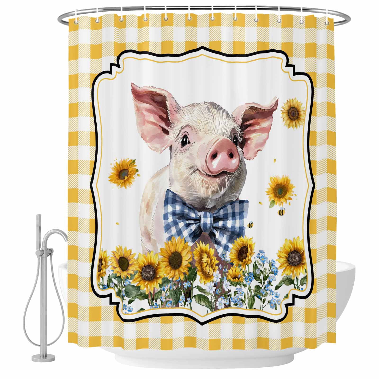 Farm Animal Shower Curtainnull