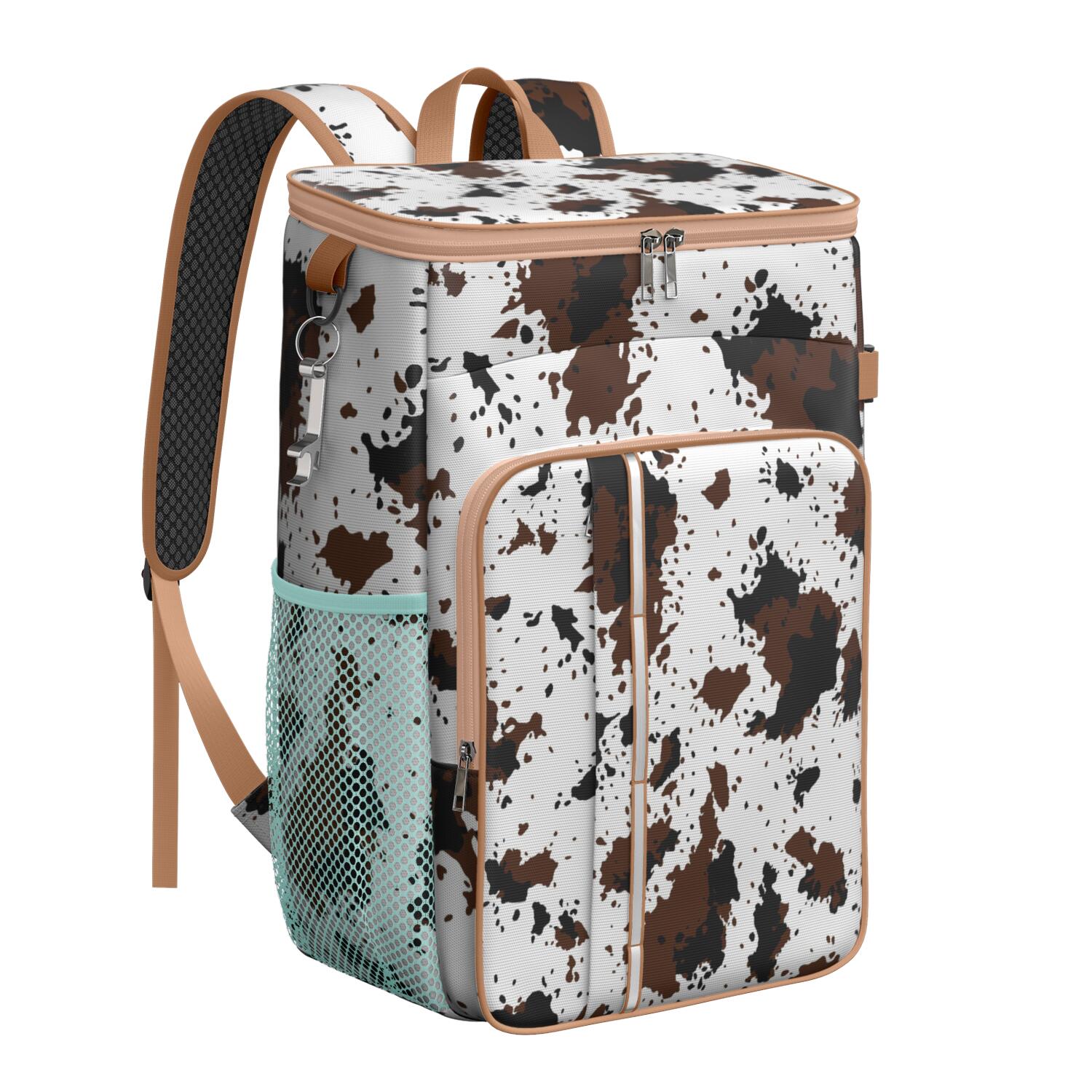 Farm Animal Print Insulated Backpack Cooler 20L - Rustic Country Style ...