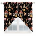 Farm Animal Swag Curtain Valance for Window 2 Panels Farmhouse Red Barn ...
