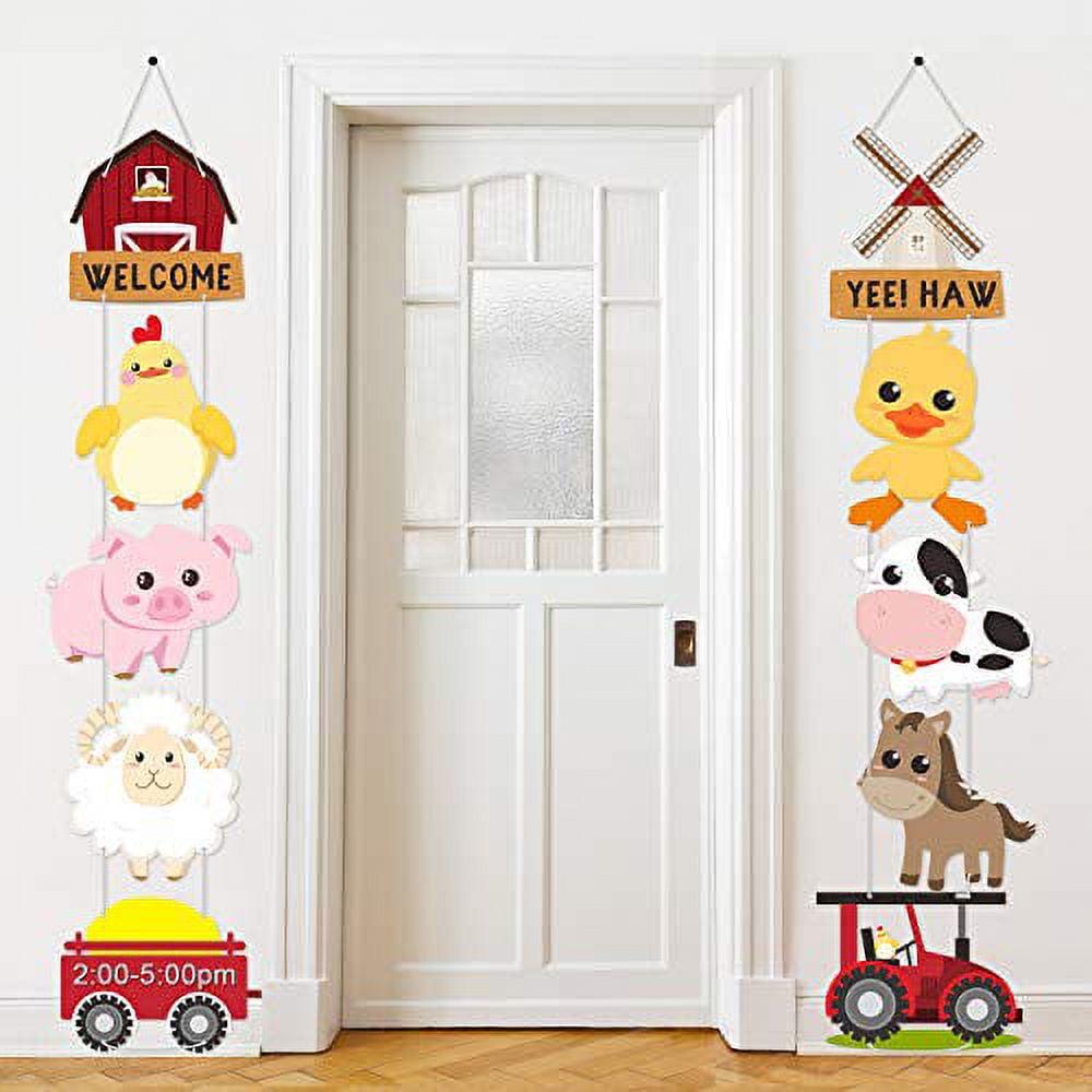 Farm Animal Themed Party Decorations, Farm Animal Cutouts Banner, Farm ...