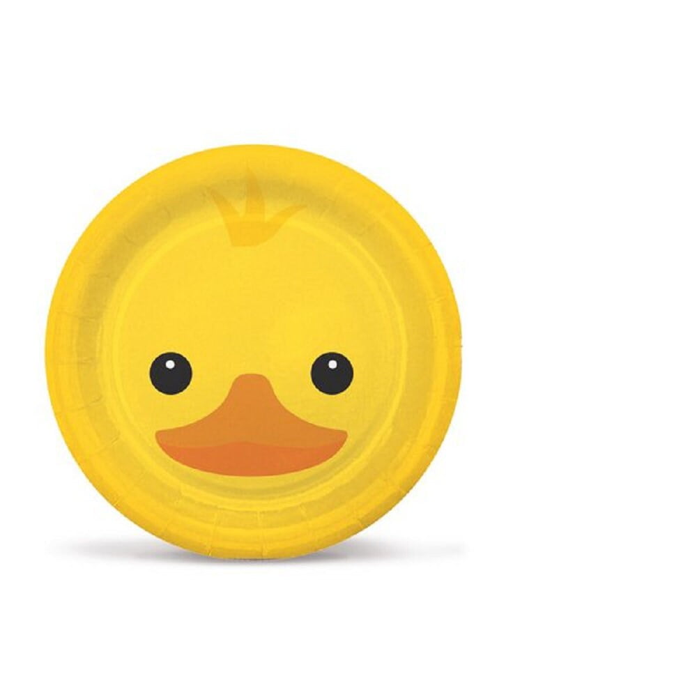 Farm Animals Birthday Duck Paper Plates 7" - 16 pack Boy Baby Shower ...