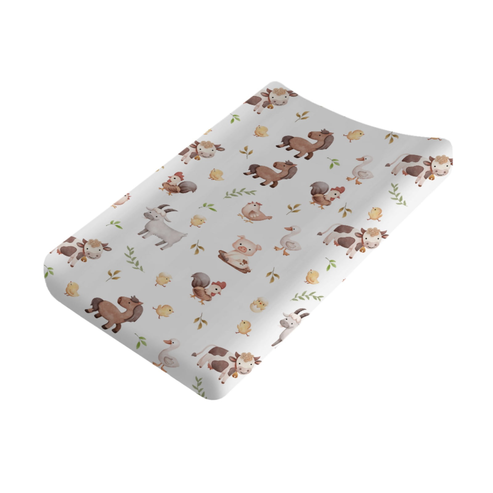 Farm Animals Changing Pad Covers Chicken Duck Horse Sheep Pig Cow ...