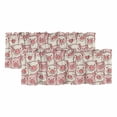 Farm Animals Cheek 2 Panels Kitchen Valance, Cute Cartoon Funny Pig ...