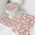 Farm Animals Cheek Bathroom Rugs Set Cute Cartoon Funny Pig Face ...