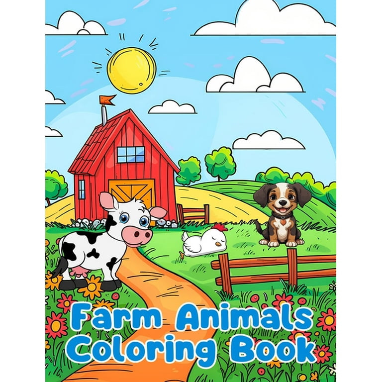 cartoon farm coloring pages