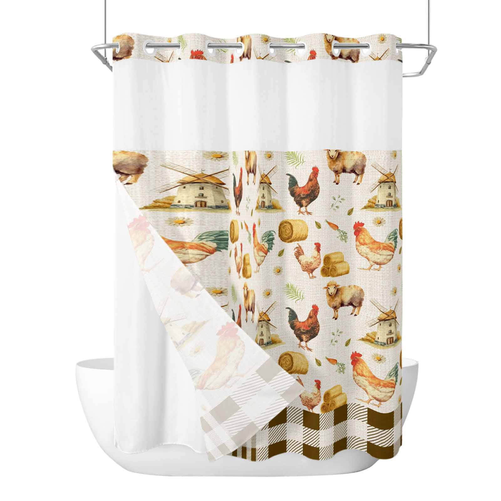 Farm Animal Shower Curtainnull