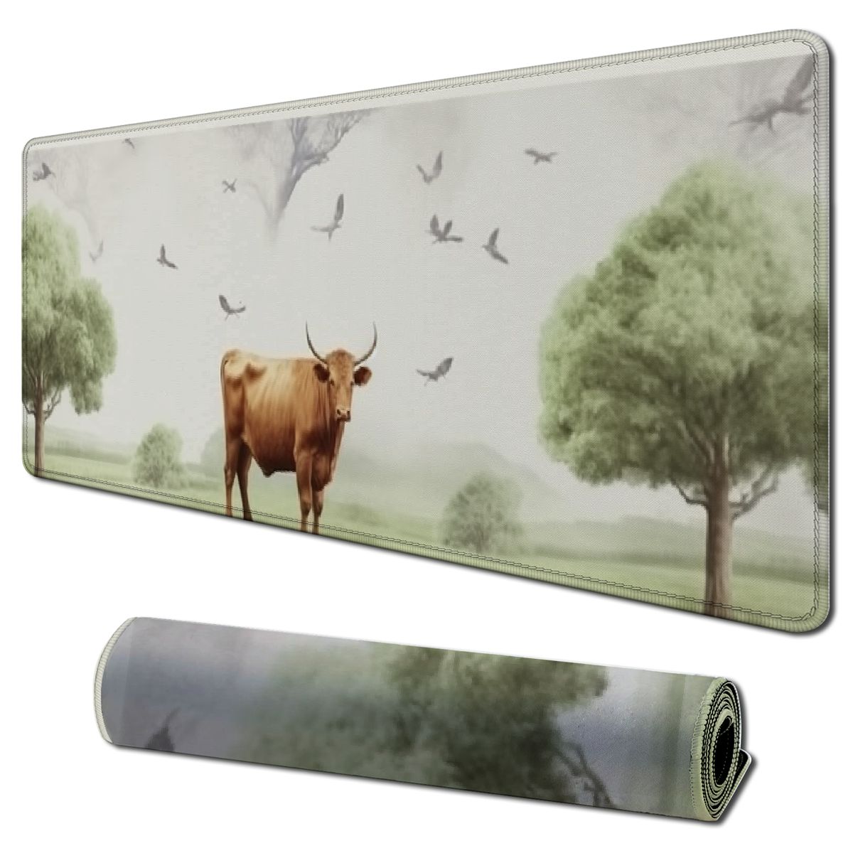 Farm Animals Large Mouse Pad Gaming Mouse Pad Extended Computer ...
