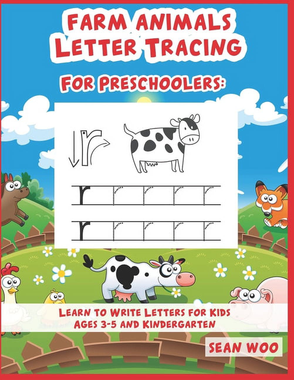 Farm Animals Letter Tracing for Preschoolers: Learn to Write Letters ...