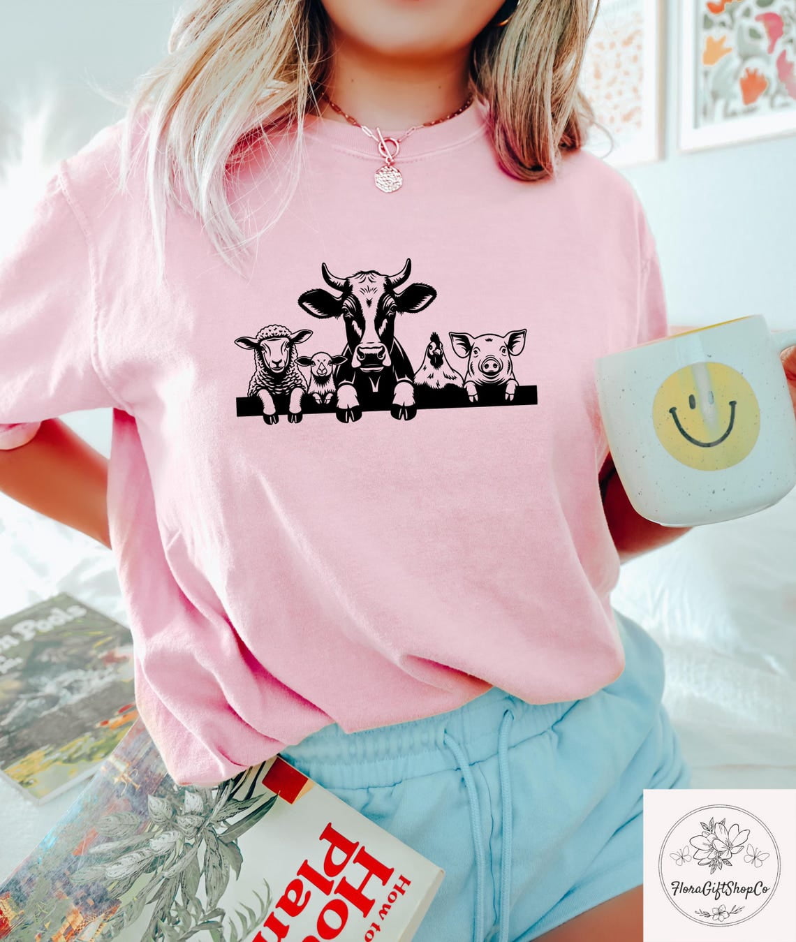 Farm Animals Shirt, Animal Lover, Country T-Shirt, Farm Life Tshirt ...