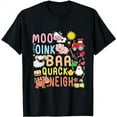 Farm Animals Sounds Oink Baa Neigh Cluck Moo Farmer Funny T-Shirt ...