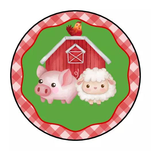 Farm Animals Stickers Barn Yard Birthday Party Favors Gift For You ...