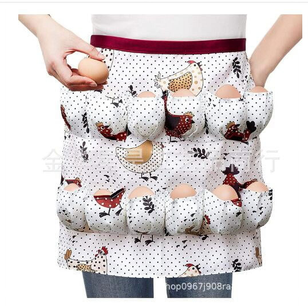 Farm Apron For Eggs Collecting Chicken Egg Apron Adorable Pattern Egg ...