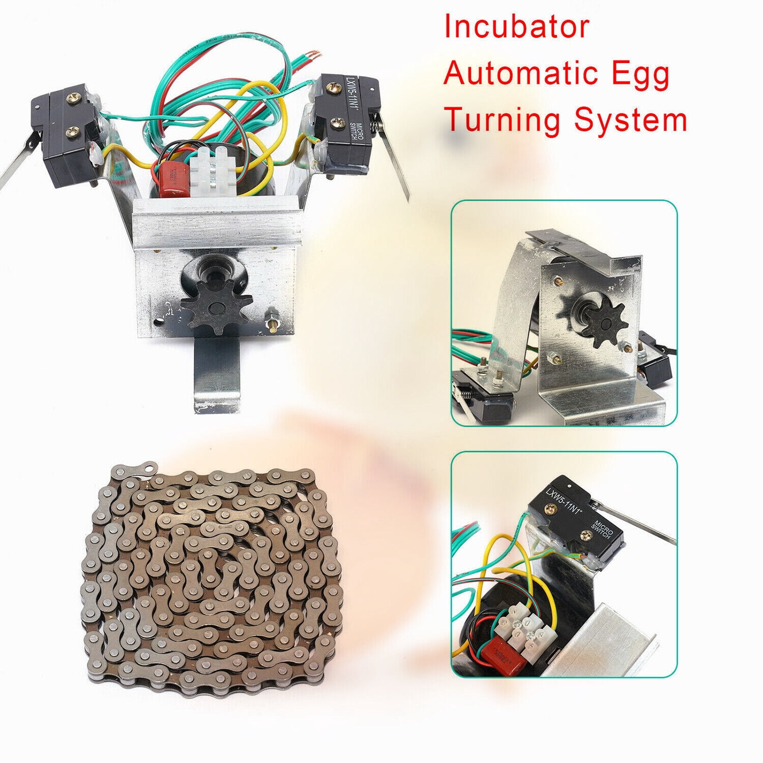 Farm Automatic Incubator Egg Turning System Hatcher Incubator + 100cm ...