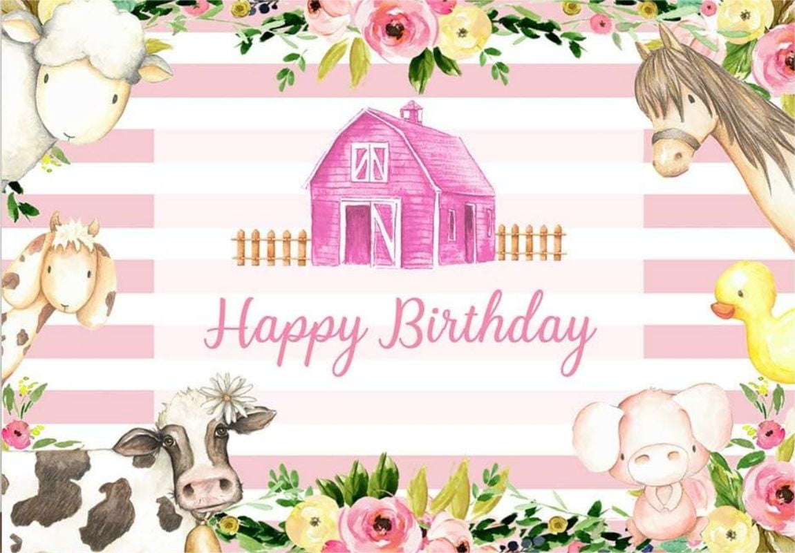 Farm Baby Shower Background Party Photo Banner Photography Backdrops ...