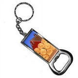 Farm Barn And Hay Bales Keychain Key Chain Ring Bottle Bottlecap Opener ...
