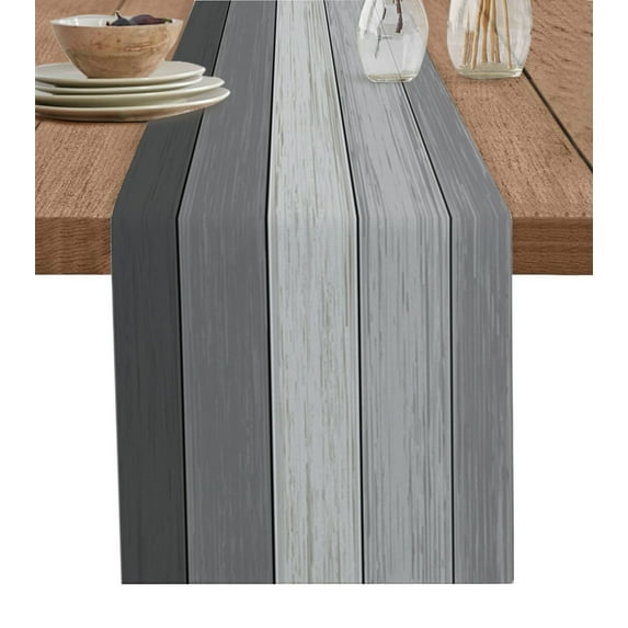Farm Barn RunneDinne Grey Table Table Gradient Table ration ration ...